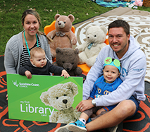 Toddlers help launch my first library card | Sunshine Coast Council