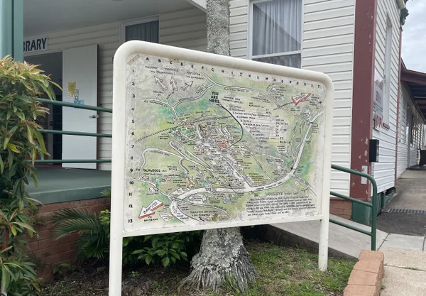 Streetscape and art objects