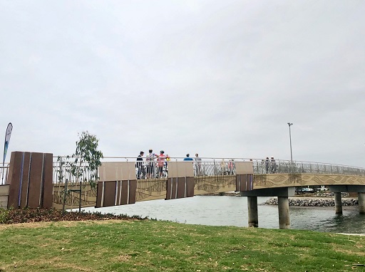 Walk and ride on our new entry bridge for Mooloolaba
