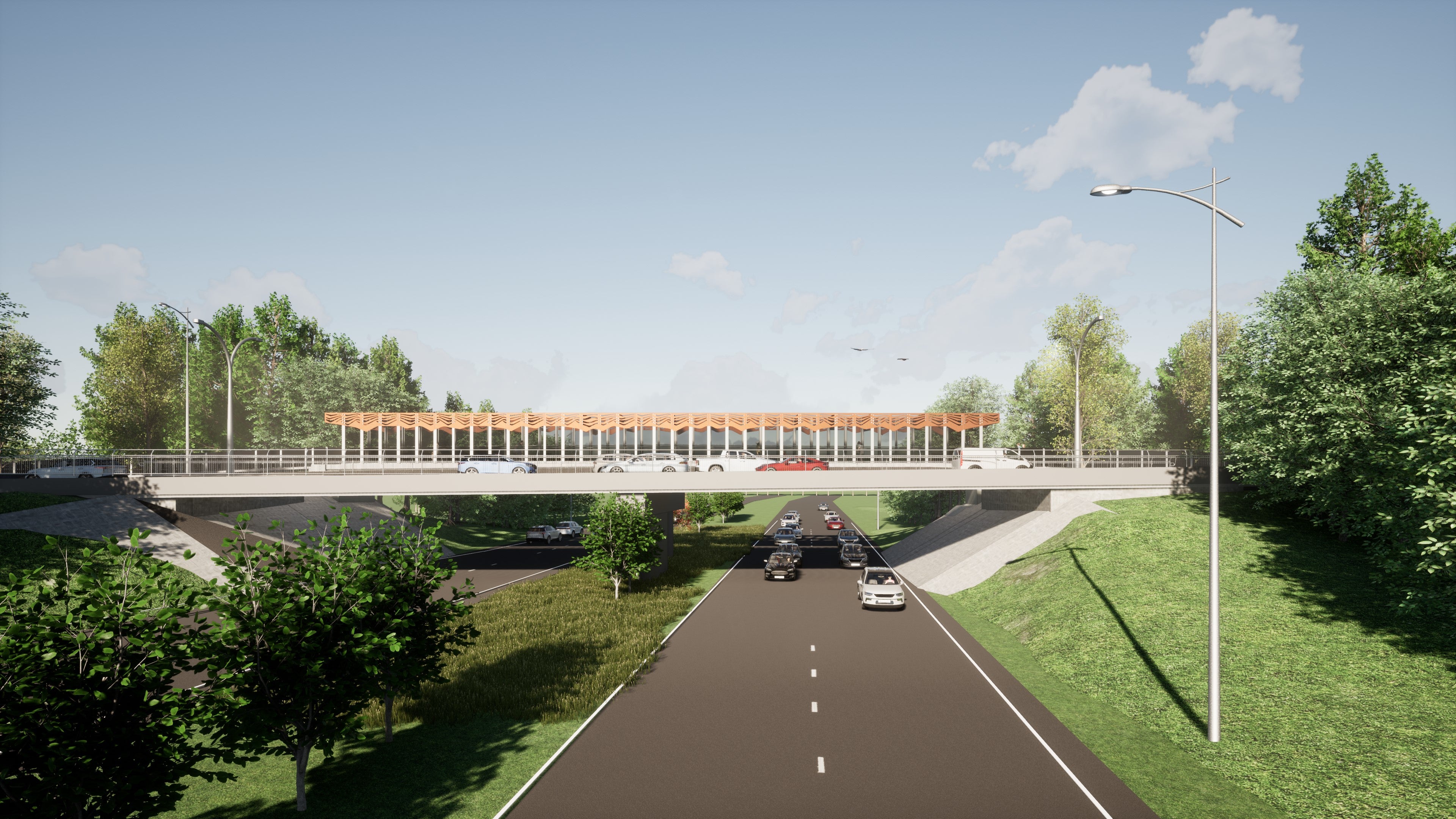 Sippy Downs Stringybark Road pedestrian and cycle bridge | Sunshine ...